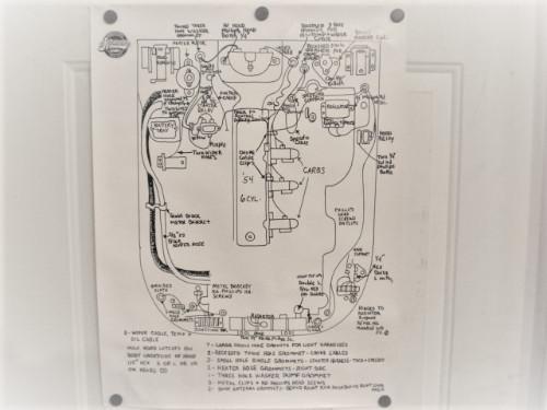 Engine Compartment Diagram, New. 54 Corvette - Corvette & Classic Car ...